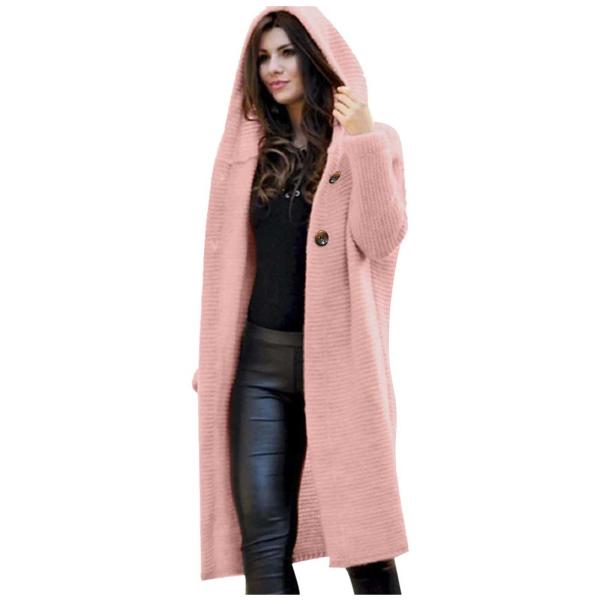 商品名:  PLENTOP Pea Coats For Women,Womens Midi Jacket Casual Trench Coat Winter Long Coat Fleece Pure Color Overcoat Tren...