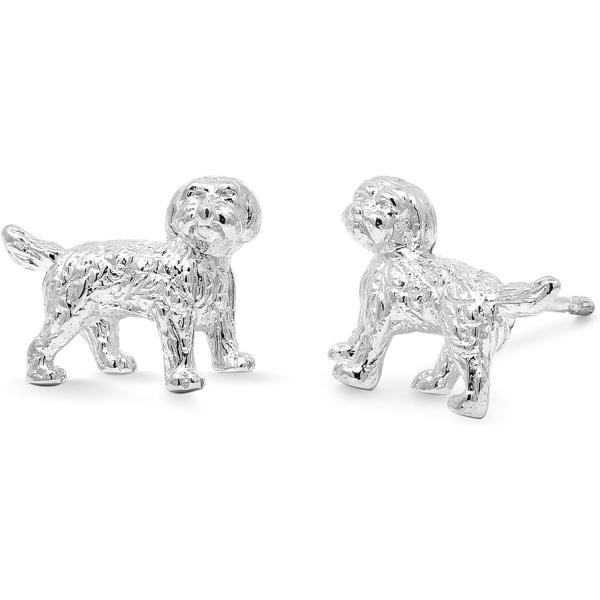 商品名Boma Jewelry スターリングシルバー コッカプー 犬 スタッドピアス, 金属, 宝石なしBoma Jewelry Sterling Silver Cockapoo Dog Stud Earringsブランド：Boma商品サイ...