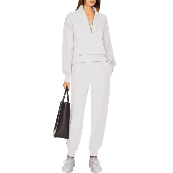 商品名:  ANRABESS Women's 2 Piece Outfits Sweatsuit Half Zip Sweatshirt Jogger Sweatpant Trendy 2024 Fall Lounge Set Tracks...