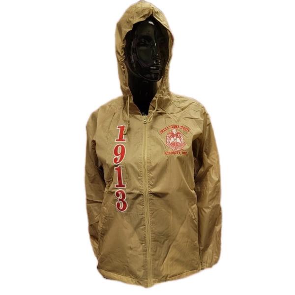 商品名:  Delta Sigma Theta Buffalo Dallas Hooded Zip Up Windbreaker Line Jacket [Khaki - L]ブランド: Delta Sigma Theta商品サイズ: La...