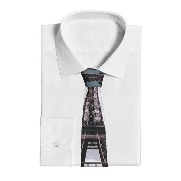 商品名:  AdaNti Eiffel Tower print Skinny Tie for Men 3.1" Soft Men's Necktie Business Silk Slim Tie for Weddings Party Gif...