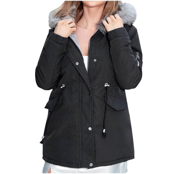 商品名:  YAFINMO Black Deals Friday 2023 Abrigo De Mujer Womens Coats Winter Sherpa Lined Jacket Women Long Long Puffer Jac...
