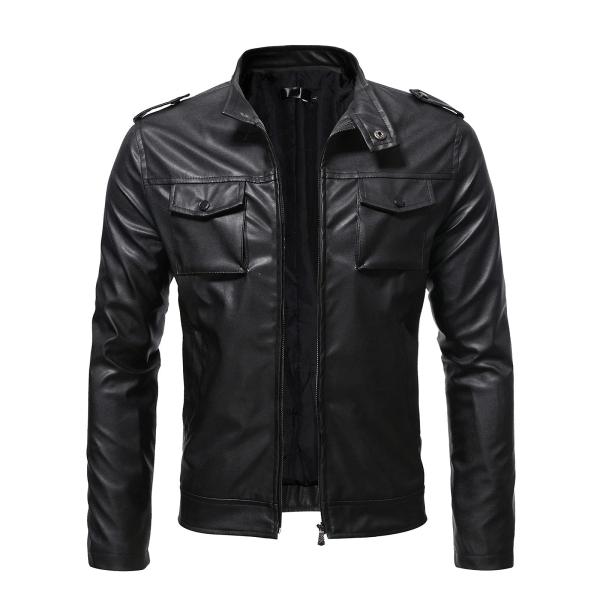 商品名:  Mens Coat, Mens Leather Jacket 3/4 Length Faux Leather Fur Coat Warm Winter Long PU Leather Jacket Lined Trench Co...