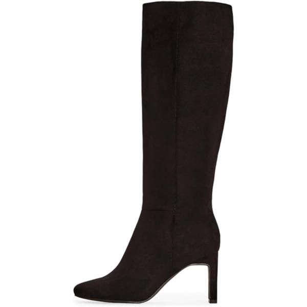 商品名JustFab Evelyn Heeled Black Tall Boot for Women, Knee-High Faux Suede, 7.5ブランド：JustFab商品サイズ：7.5高さ：11.5 cm横幅：32.5 cm奥行...
