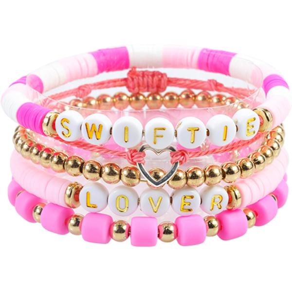 商品名Epsoco Reputation Friendship Bracelet 1989 Anti-Hero Fearless Inspired Lover Swiftie Layering Bracelets Outfit Gifts ...