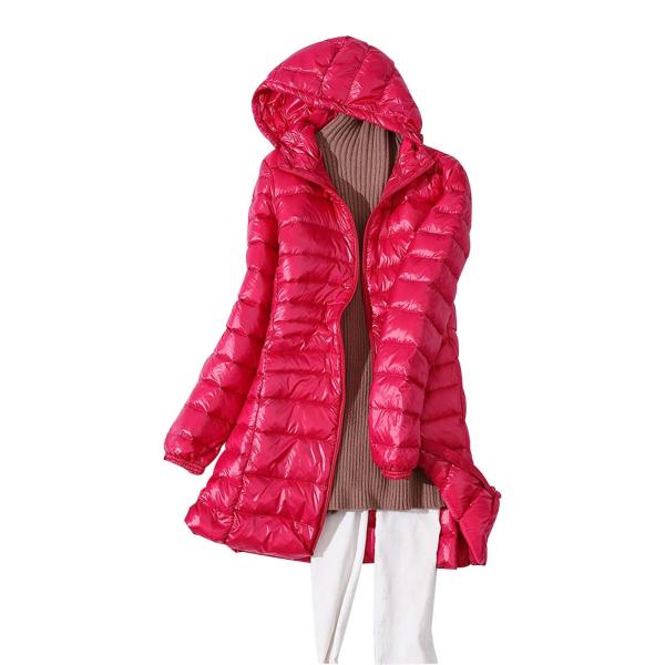 商品名:  Buolo Women's Long Winter Puffer Coat Down Jacket With Drawstring Slim Fit Lightweight Slim Fit Hooded Jacket (Hot...