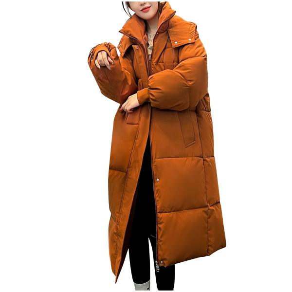 商品名:  LEMONONSTORE Women Puffer Jacket Hooded Padded Coat, Winter Thermal Thicken Bubble Down Jackets Long Heavy Parka O...