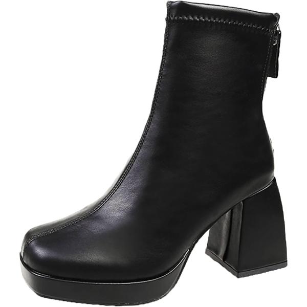 商品名SBGMoSJ Knee High Boots Wide Calf No Heel Knee High Boots for Women Dressy Light Brown Short Heel Cowgirl Boots Black...