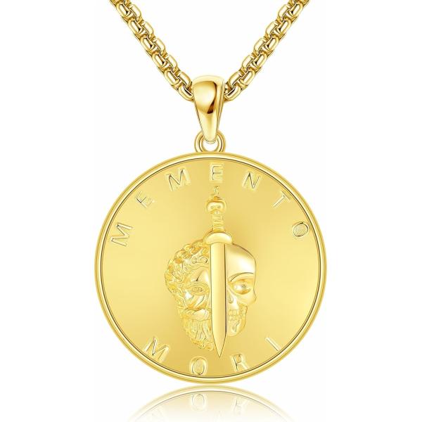 商品名VENACOLY 925スターリングシルバーネックレス メンズ メメントモリネックレス 骨壺ネックレス 遺灰用 火葬ジュエリー 男性へのギフトに, スターリングシルバー, 宝石なしVENACOLY Memento Mori Neckl...