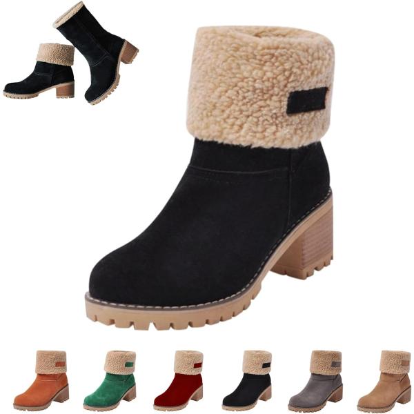 商品名LELEBEAR Libiyi Boots, Libiyi Seniors' Chunky Heel Winter Boots, Libiyi Women's Chunky Heel Round Toe Snow Boots for ...