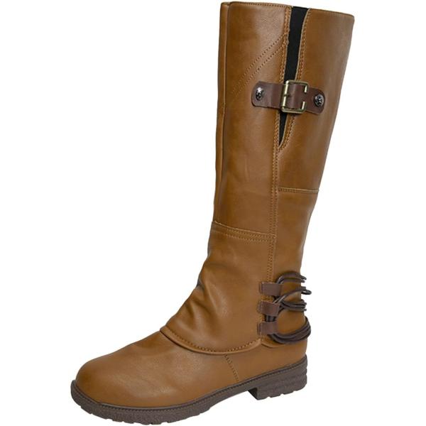 商品名SBGMoSJ Cowboy Boots for Women Fashion Short White Fringe Cowgirl Boots Brown Cowgirl Boots No Heel Women's Wide Calf...