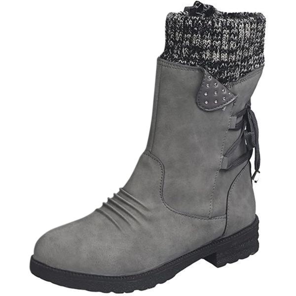 商品名SBGMoSJ Womens Fall Boots Ankle Knee High Boots for Women Plus Size Mid Calf Boots for Women Low Heel Comfortable Dre...