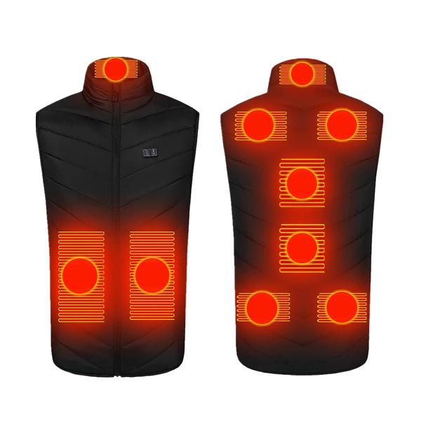 商品名:  Plus Size Heated Vest for Men and Women, Dual Control 9 Heating Areas Puffer Vest Heated Jacket, Windproof Winter ...