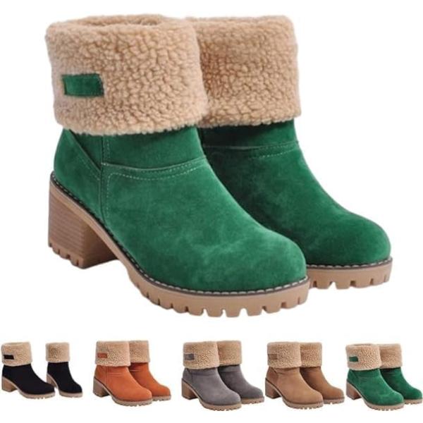 商品名Zrayuler Dotmalls Boots Dotmalls,Seniors' Chunky Heel Winter Boots,Dotmalls Shoes,Women's Warm Faux Fur Fleece Lined ...