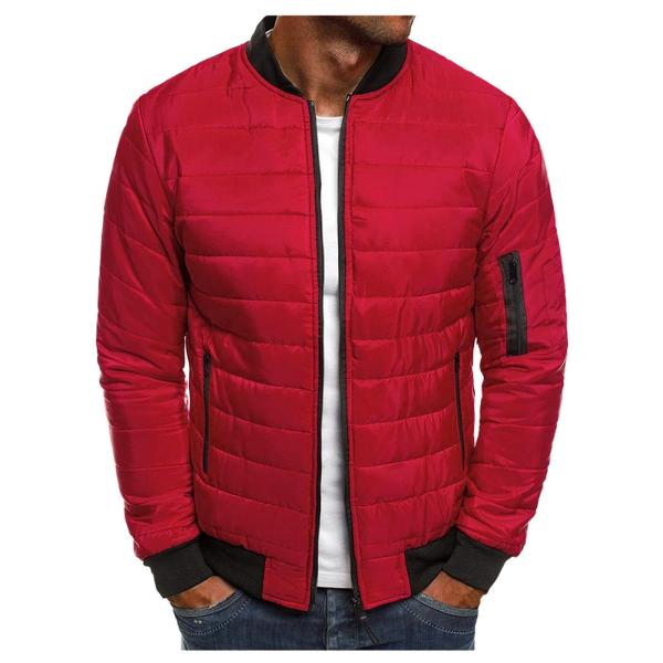 商品名:  AITEQY Mens Quilted Puffer Bomber Jacket Big and Tall Zip Up Padded Winter Coat Lightweight Windbreaker Jackets Va...