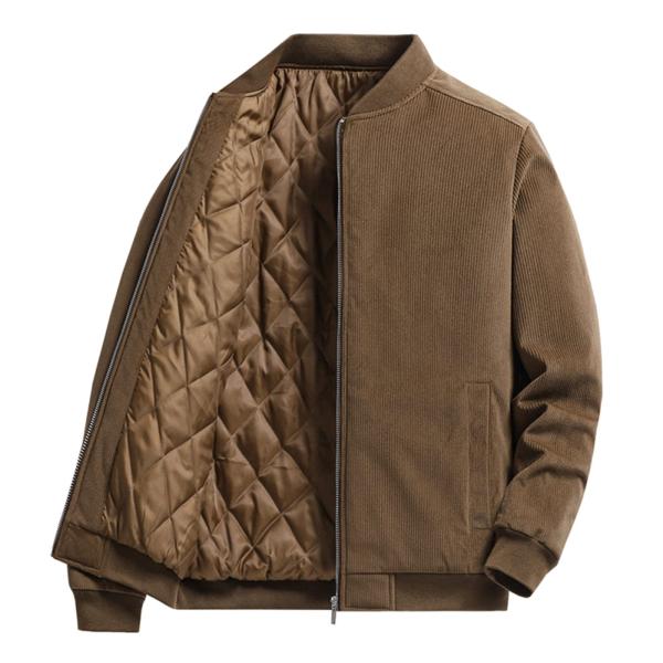 商品名:  AITEQY Winter Corduroy Jacket for Men Quilted Lined Flight Bomber Jacket Full Zip Varsity Jackets Slim Fit Trucker...