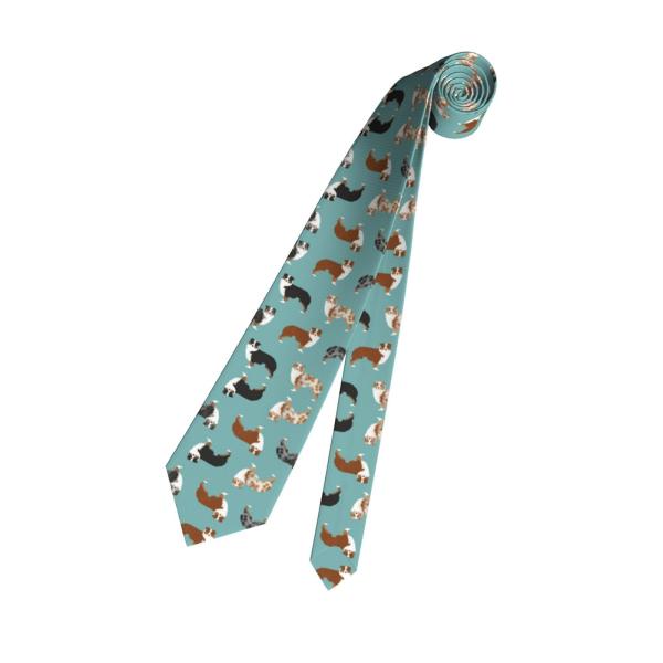 商品名:  YAkkYA Men's Australian Shepherds Dogs Slim Ties Necktie - Formal Paisley Necktie for Wedding Dinner Party Busines...