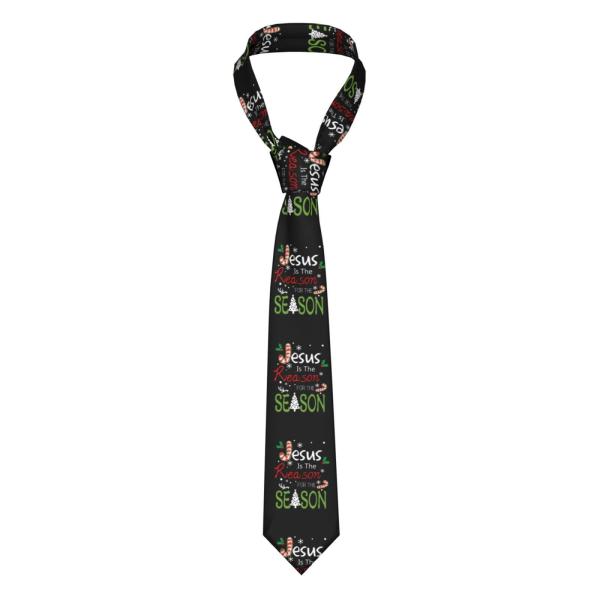 商品名:  ertquji Jesus Is The Reason For The Christmas Season Silk Ties For Men Casual Necktie Funny Neck Tie For Outfit Ac...