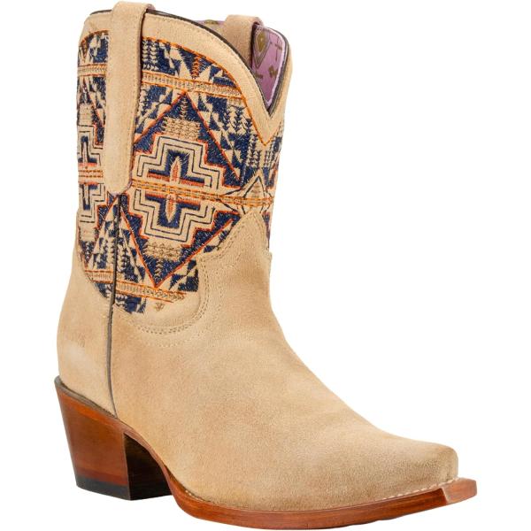 商品名Pendleton Women's Broadmoor Western Boots   Suede Leather with Harding Pattern Embroidery   Tan, 6M USブランド：Pendleton商...