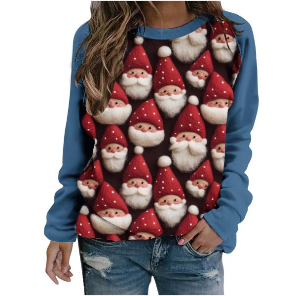商品名:  Jackets For Women Plus Size 2023 2024 3D Women's Christmas Print Pullover Shirt Holiday Long Sleeves Sweatshirt Ro...
