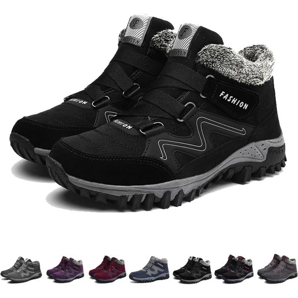 商品名Palashop Indicativey Boots, Women'S Winter Thermal Boots, Women'S Waterproof Snow Winter Warm Boots (Black, 11 Wide)ブ...