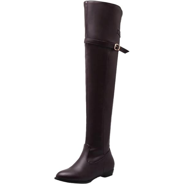 商品名JWSVBF Women's Over the Knee Thigh High Chunky Heel Boots Cowboy Boots for Men Western Cowboy Boot Slippers Flat Knee...