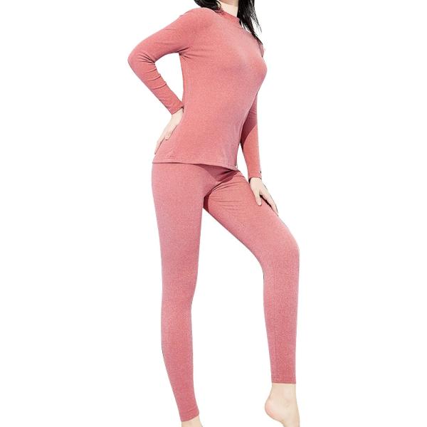 商品名:  Womens Shoes Women's Mock Neck Thermal Underwear Winter Fleece Lined Soft Comfortable Long Johns Warm 2 Piece Base...