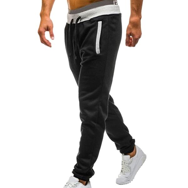 商品名:  Mid Waisted Solid Pants Casual Jogging Sports Elastic with Pockets Men's Men's Pants Sprinkle Workout (Black, XXXL...