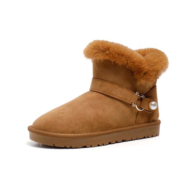 商品名:  PopieL Women's snow boots, winter padded warm thickened non-slip campus sweet girl travel outdoor cotton shoes ski...