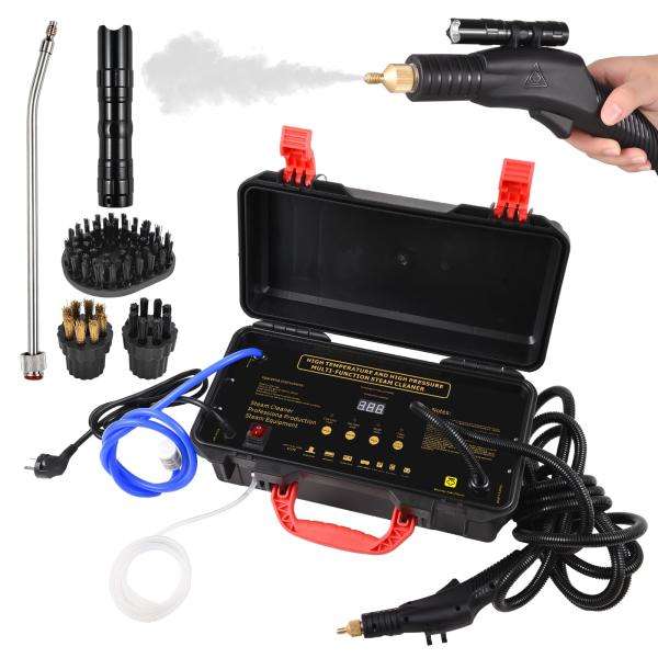 商品名:  YIWENG car steam cleaner, High Pressure Steam Cleaner 1800W 6 Bar High Temperature Heat Steam Cleaner with Voice P...