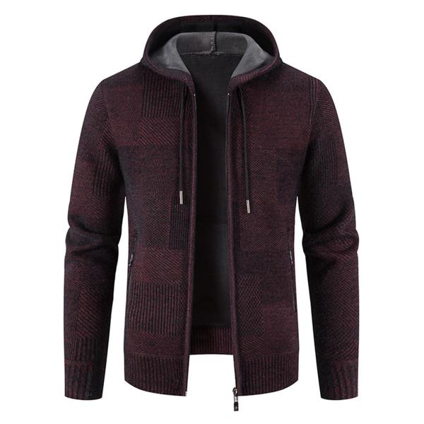 商品名:  Jackets For Men,Hoodies For Men Warm Thick Fleece Zip Up Coat Long Sleeve Solid Color Winter Jackets Fashion Hoodi...