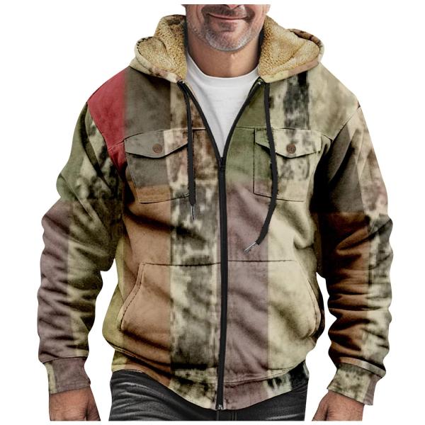 商品名:  Men Winter Coats Mens Winter Jacket with Hood Sudaderas Para Hombre Men's Trench &amp; Rain Coats Men's Flannel Ja...