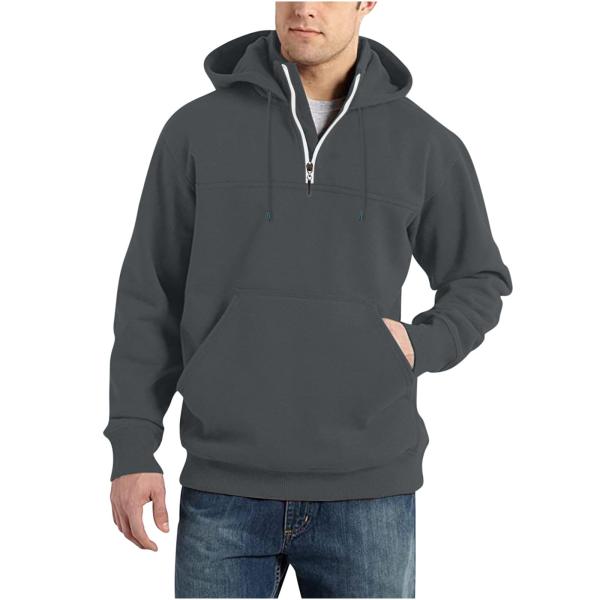 商品名:  DOLKFU lightning deals of today men sweatshirts Men's Quarter Zip Hoodies Simple Solid Color Long Sleeve Sweatshir...