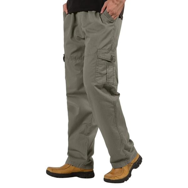 商品名:  ECKHARDT Cargo Pants Wide Leg Cotton Work Pants for Men Fashion Hiking Pants Casual Workout Joggers Pockets Sweatp...