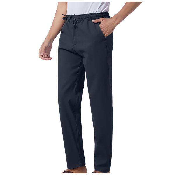 商品名:  LSOLMD Niece Gifts, Men's Pants Summer Trendy Slim Fit Straight Leg Lightweight Trousers Outdoor Stretch Drawstrin...
