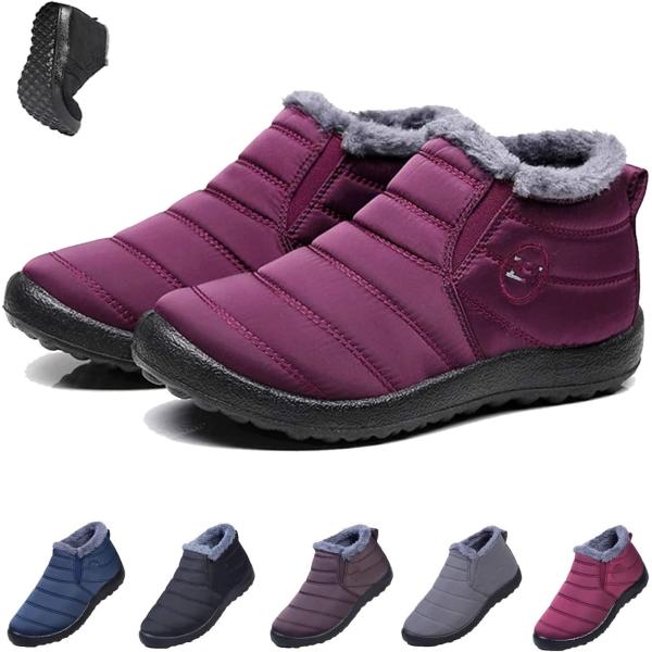 商品名Hdnaihpp Indicativey Waterproof Snow Boot,Boojoy Winter Boots,Lined Outdoor Warm Ankle Anti-Slip Comfortable Short Bo...
