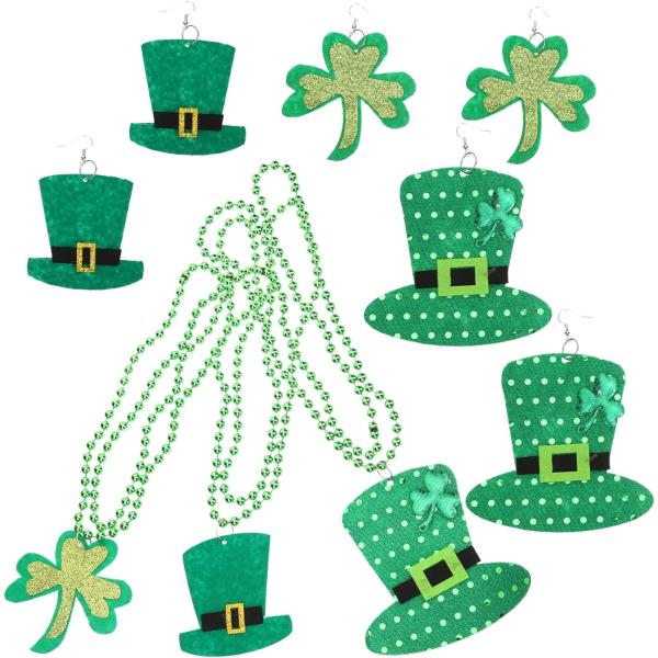 商品名USHOBE 1 Set ear drops jewelry necleses for women r irish necklace personality set hat decorations cloth bead chain p...