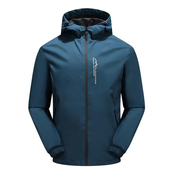 商品名:  CRNTCEM Waterproof Hoodies Jacket for Men Plus Size Spring Fall Outdoor Travel Hiking Jacket Packable Rain Softshe...
