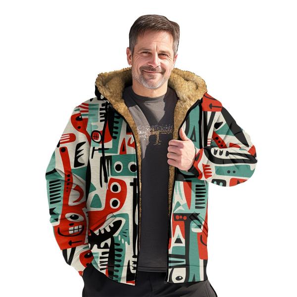 商品名:  Generic Jackets for Men Fleece Lined Full Zip Jacket Mens Work Jacket Mens Coats Winter Zip Up Hoodie Men Mens Sha...