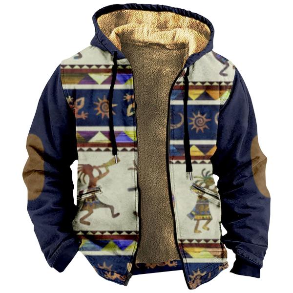 商品名:  Generic Winter Jackets for Men Full Zip Printed Sweatshirt Mens Winter Jacket Fleece Hoodie Men Sherpa Hoodie Mens...