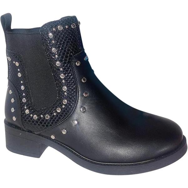 商品名NEBZCIV Platform Boots for Women Winter Oversized Ankle Boots for Women 2024 Round Toe Middle Chunky Heel Booties Riv...