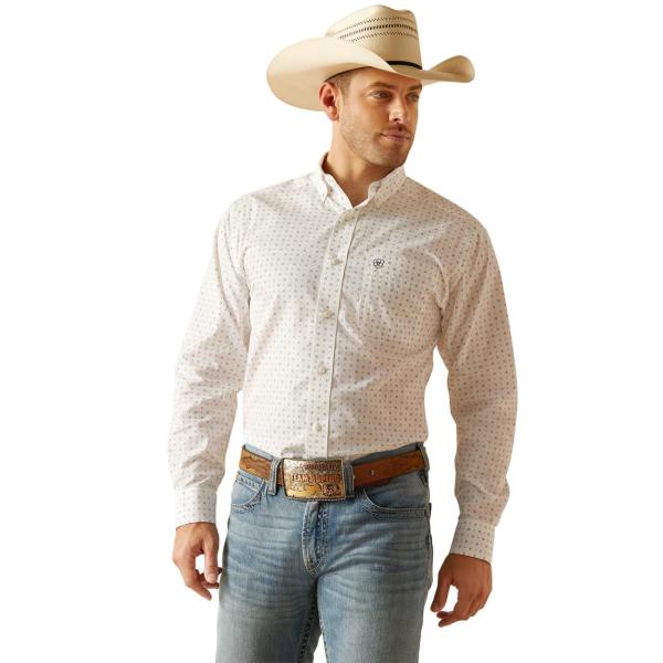 商品名:  Ariat Men's Wrinkle Free Ogden Classic Fit Shirt, White, X-Largeブランド: Ariat商品サイズ: X-Large高さ: 51.9cm横幅: 37.7cm奥行: 7...
