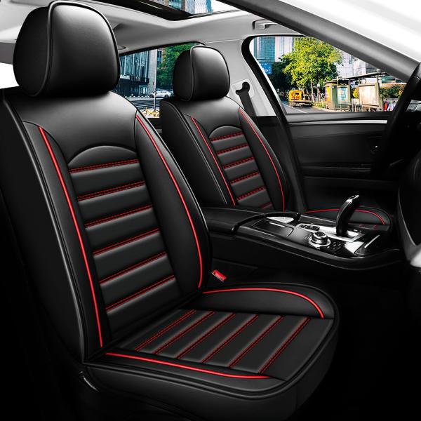 商品名:  ROBECCHI Leather Car Seat Cover Anti-Slip Fit for Dodge Challenger 2008-2024,Waterproof Leatherette in Automotive ...