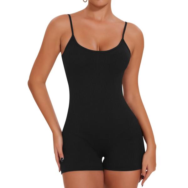 商品名:  YOKGO Athletic Rompers for Women Ribbed Workout Jumpsuits Shorts Yoga One Piece Outfits Bodysuits Summerブランド: YOKG...