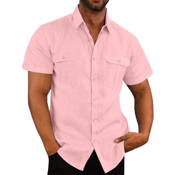 商品名:  Muscularfit Prime of Day Deals Men Workout Shirts for Men Short Sleeve Button Up Shirt Casual Dressy Waffle Henley...