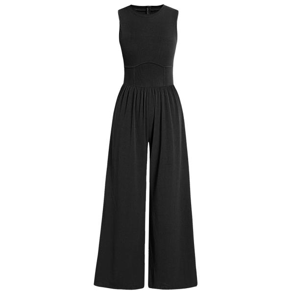 商品名:  ANRABESS Womens Jumpsuits Dressy Summer Casual One Piece Outfits High Neck Tank Top Wide Leg Pants Rompers Jumper ...