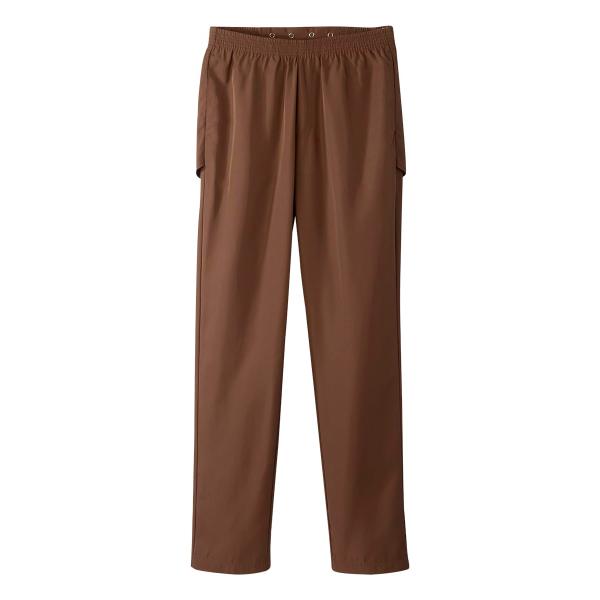 商品名:  Men’s Self Or Assisted Dressing Adaptive Open-Back Gabardine Pant - Coffee LGEブランド: Silvert's Adaptive Clothing &a...