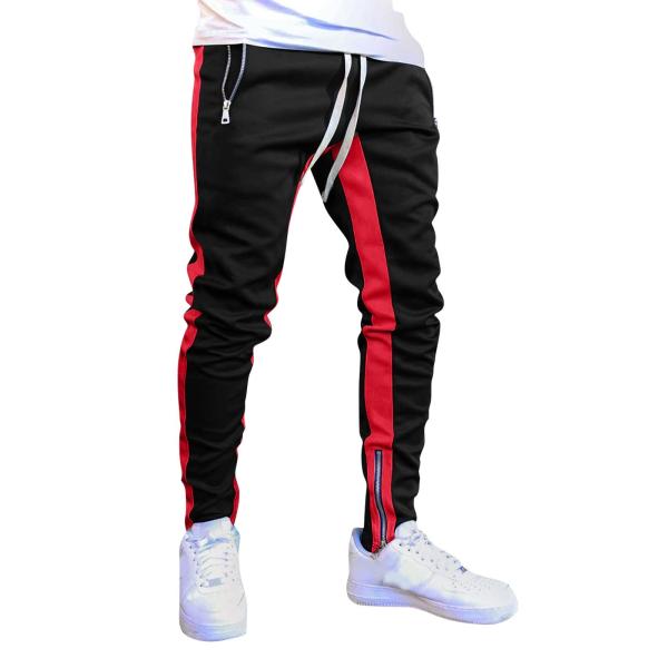 商品名:  Generic Men's Relaxed Fit Track Pants Drawstring Color Block Athletic Jogger Pants Zipper Pocket Running Training ...