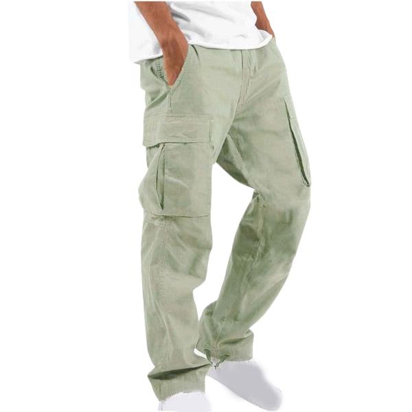 商品名:  W-558 Lime Green Cargo Sport Gym Jogger Going Out Pants for Man Summer Fall Ruched Straight Leg Basic Long Leg Pan...