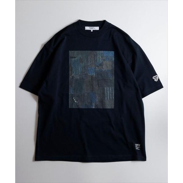 PRINTED BORO TEE　/ プリントボロTシャツ　FDMTL ファンダメンタル素材：コットン3(L):着丈73 cm / 身幅55 cm / 袖丈21 cm / 肩幅48cm4(XL):着丈76 cm / 身幅58 cm / 袖丈...